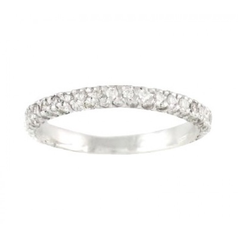 Pavé-Set Diamond Eternity Ring