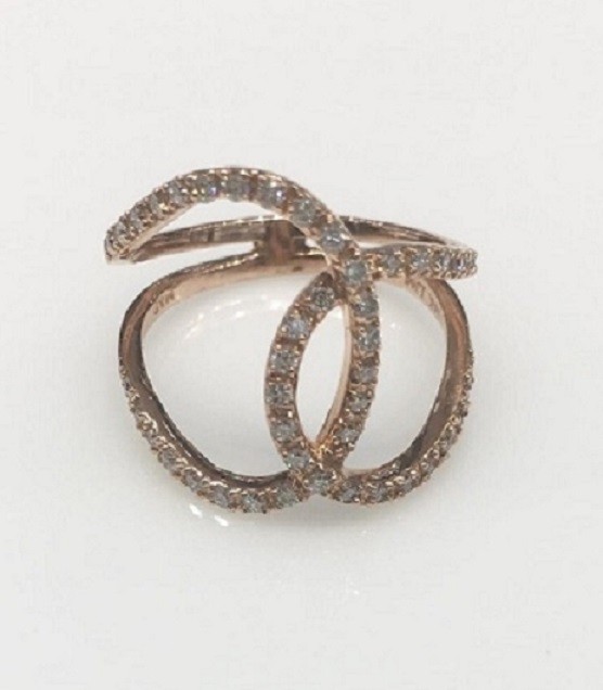 Diamond Intertwined Ring