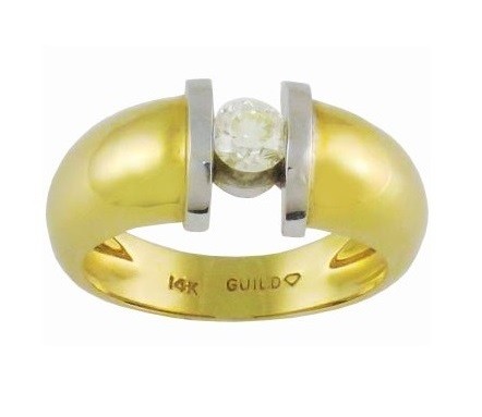 Mens Diamond Solitaire Ring